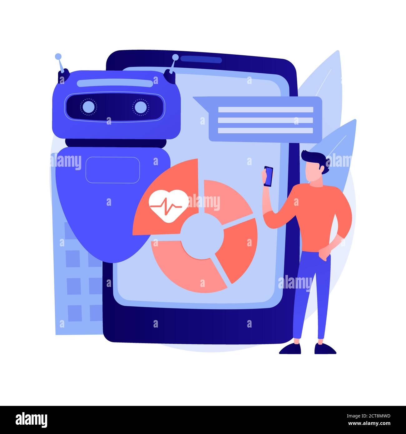 Digital wellbeing vector illustration Stock Vector Images - Alamy