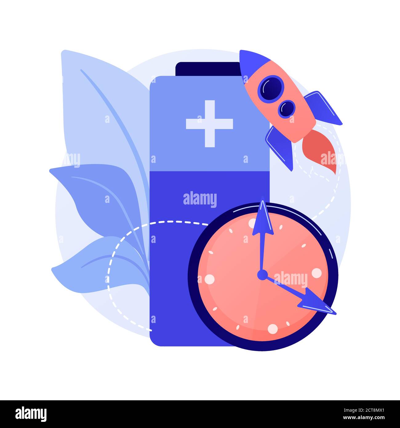 Fast charging technology abstract concept vector illustration Stock ...