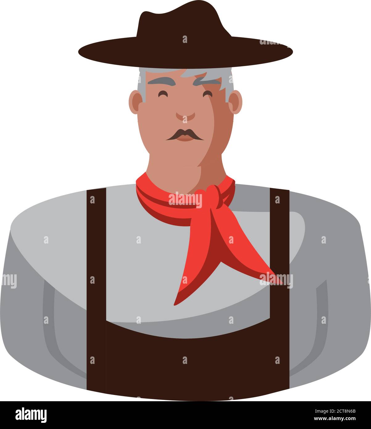 Mexican man cartoon with hat design, Mexico culture theme Vector ...