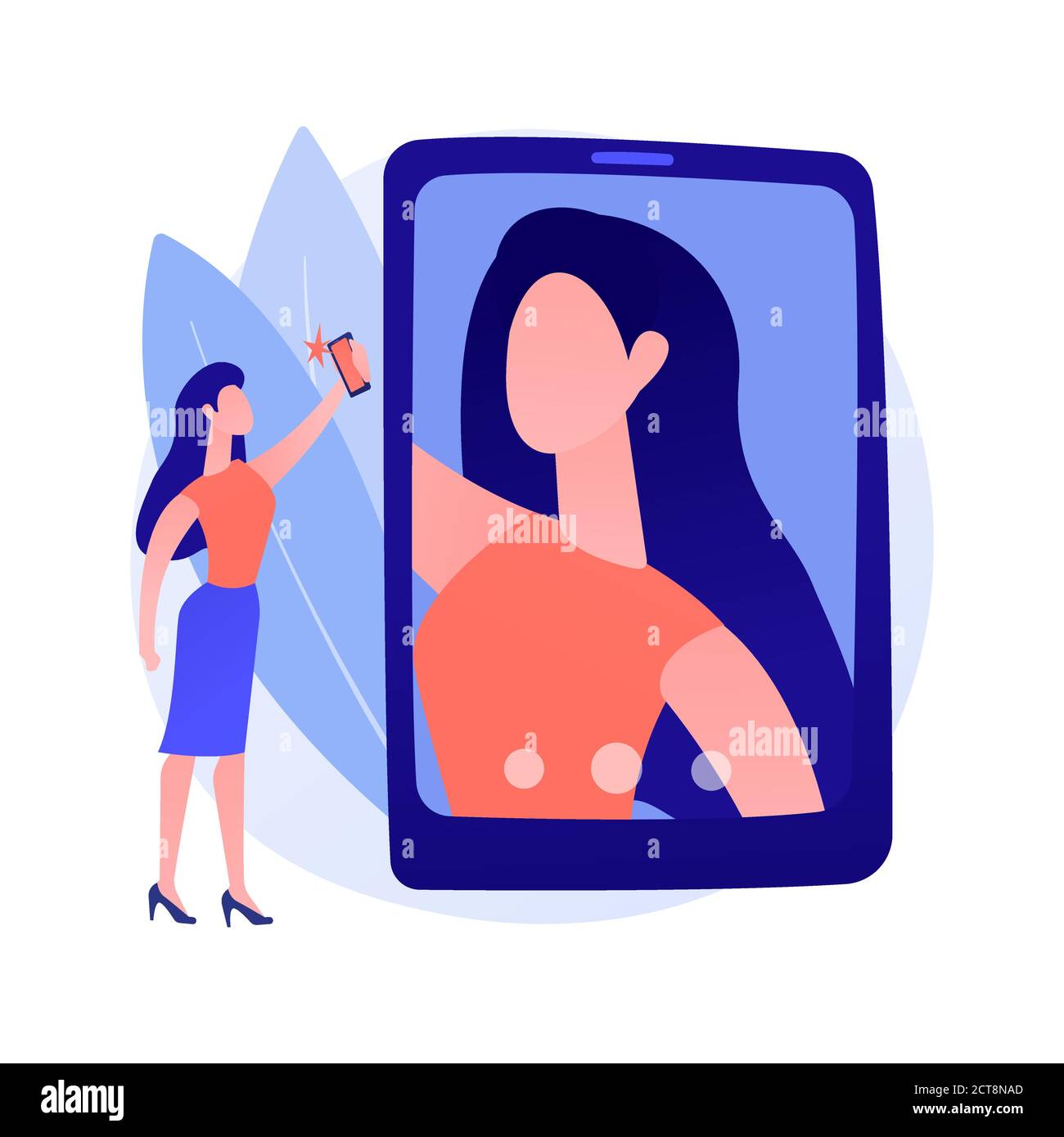 Selfie abstract concept vector illustration Stock Vector Image & Art ...