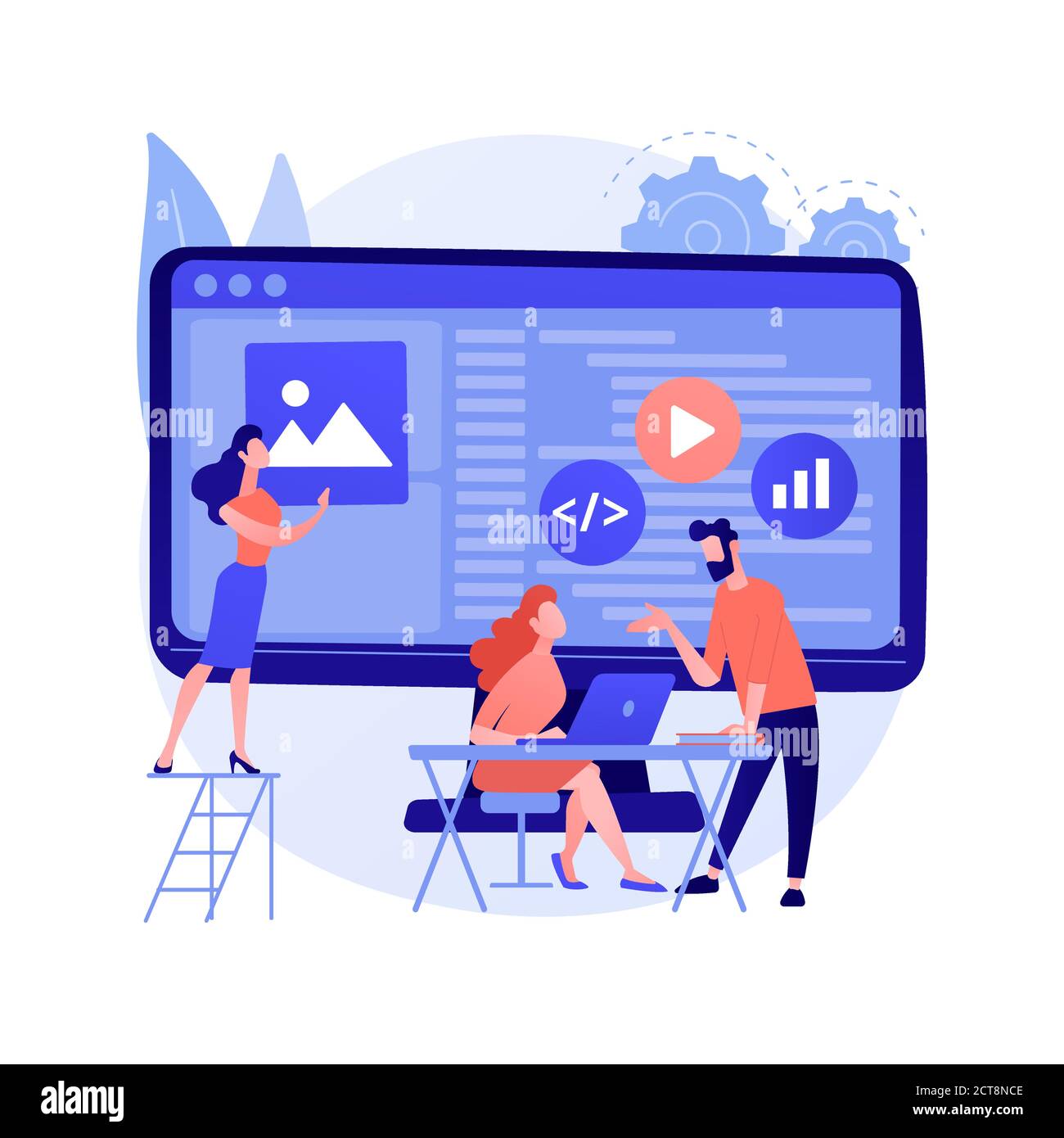 Software development team abstract concept vector illustration Stock ... Software development team abstract concept vector illustration Stock ...