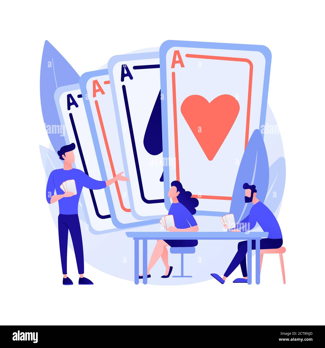 Play cards abstract concept vector illustration Stock Vector Image ...