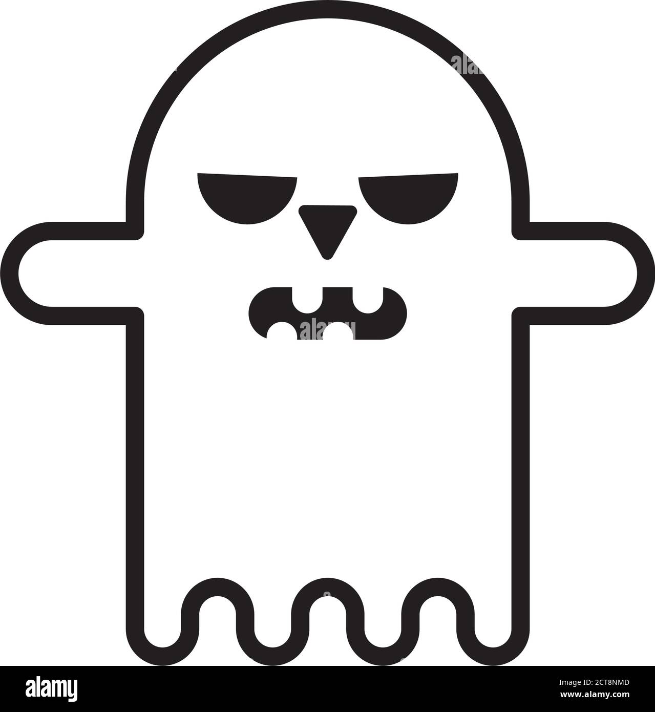 halloween ghost style line icon vector illustration design Stock Vector ...