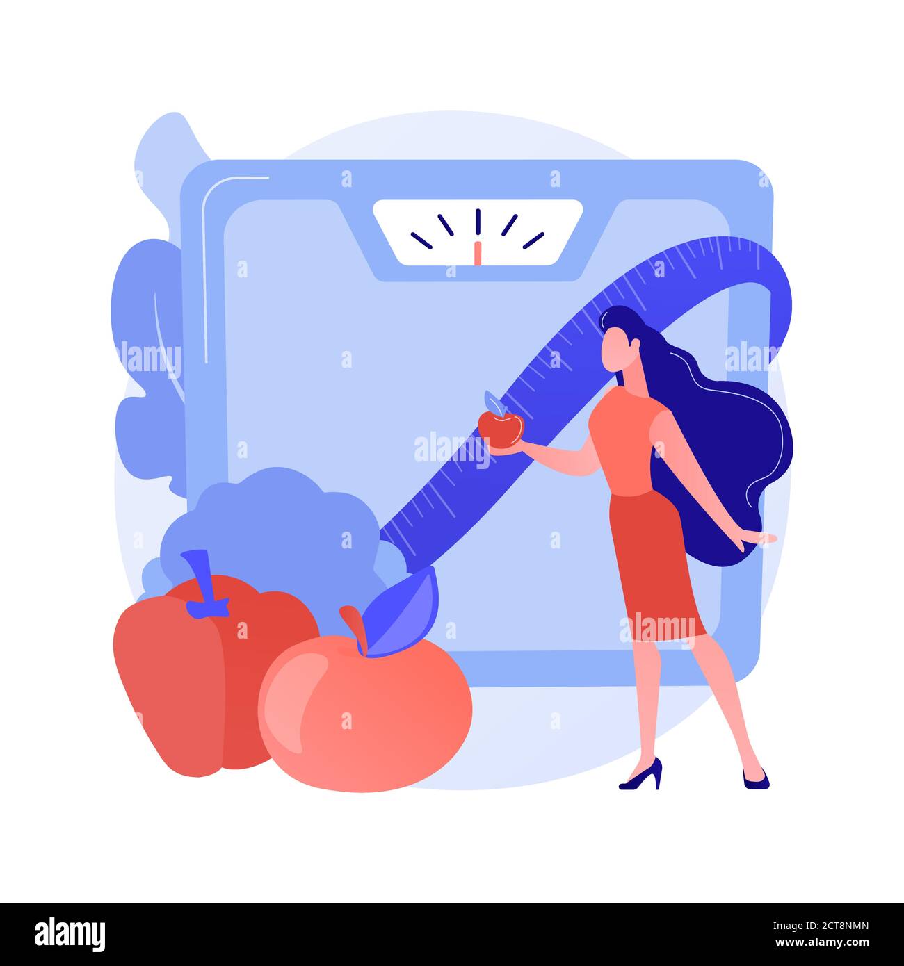 Keep a healthy diet abstract concept vector illustration Stock Vector ...