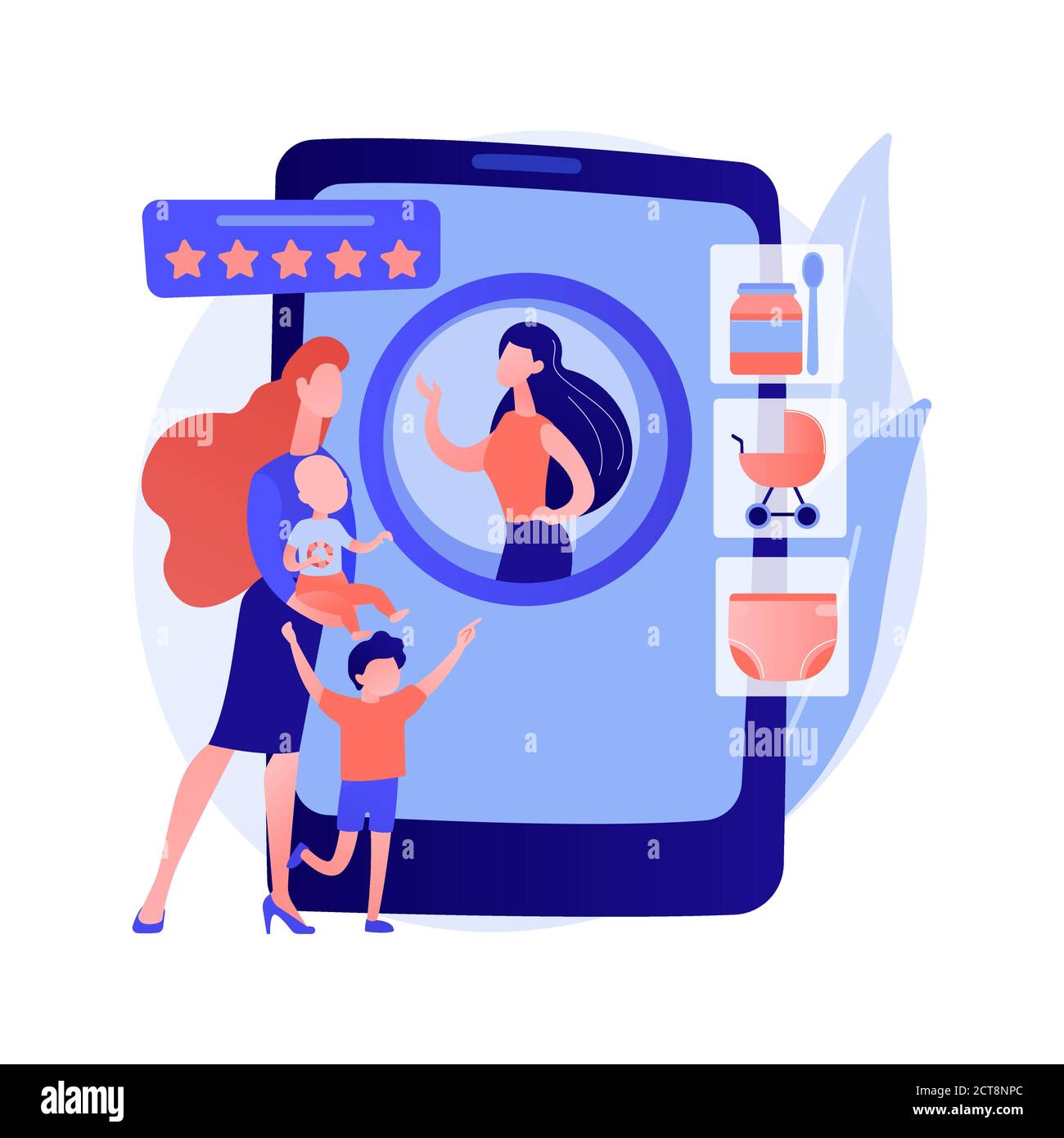 Babysitting services abstract concept vector illustration Stock Vector ... Babysitting services abstract concept vector illustration Stock Vector ...