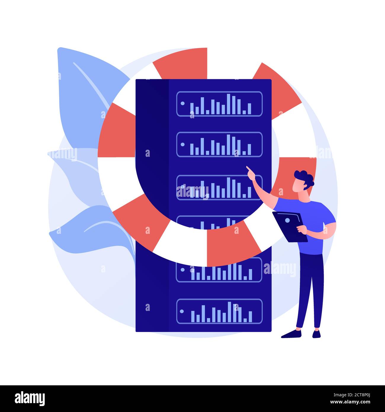 Backup Server Abstract Concept Vector Illustration Stock Vector Image
