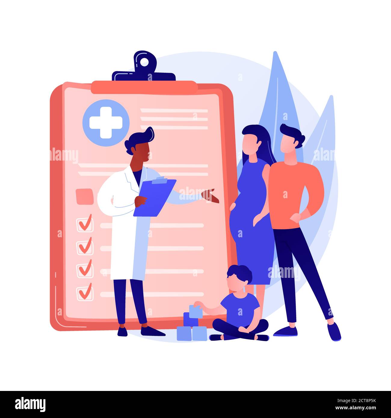 Family doctor abstract concept vector illustration Stock Vector Image ...