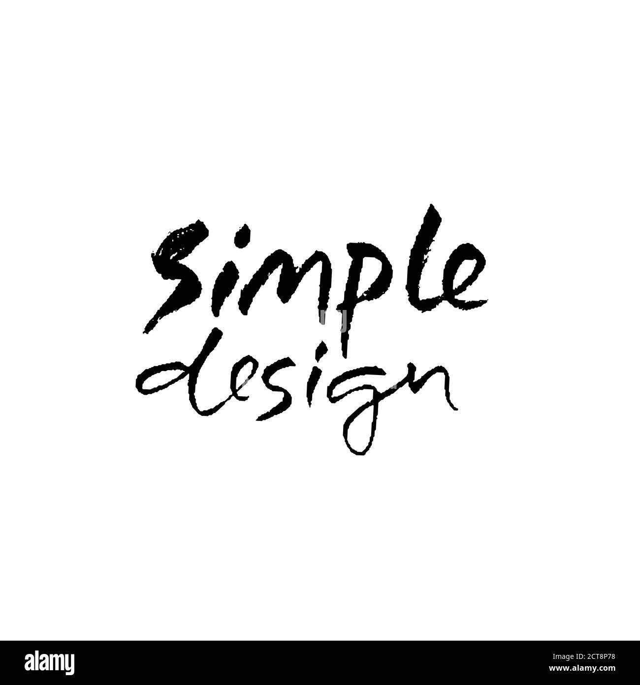 Simple design. Hand drawn modern brush lettering. Typography banner ...