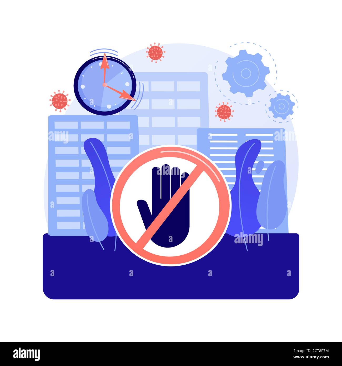 Curfew abstract concept vector illustration Stock Vector Image & Art ...