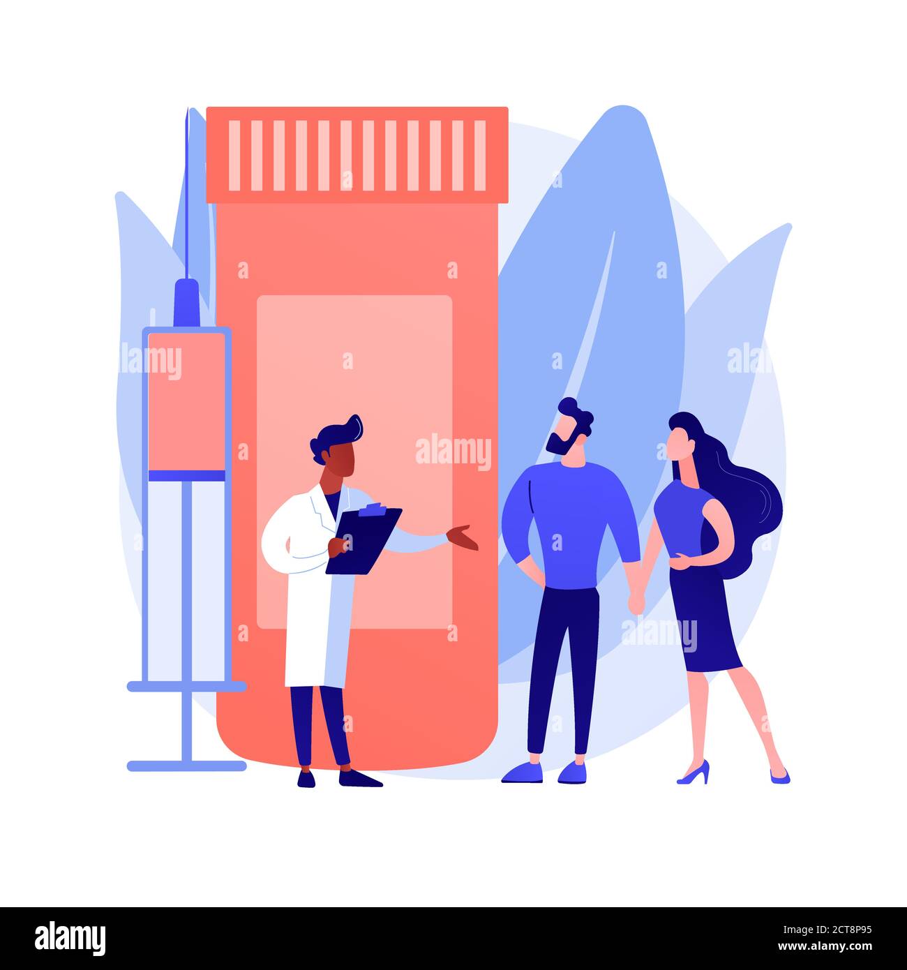 Infertility treatment abstract concept vector illustration Stock Vector ...