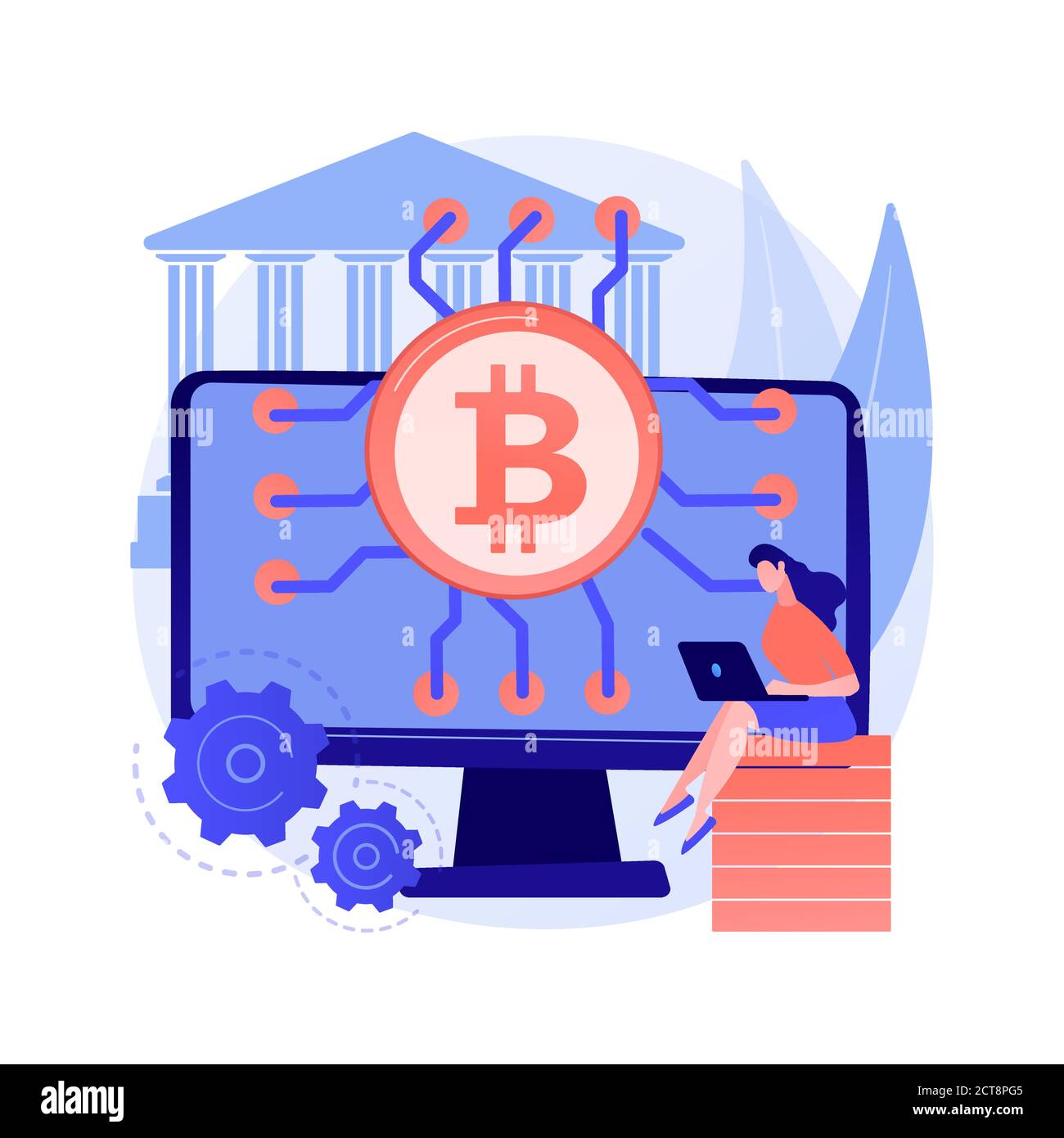 Cryptocurrency business startup technology Cut Out Stock Images ...