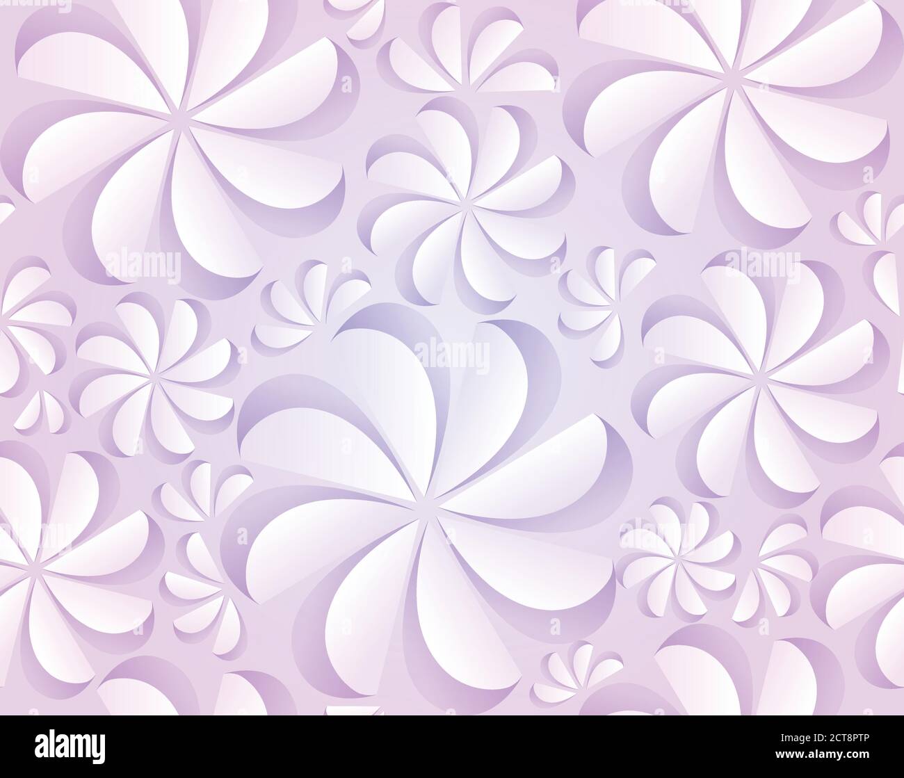 Seamless gentle texture with paper flowers. Vector pattern for fabrics ...