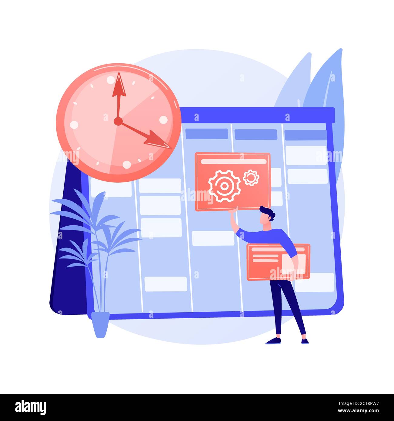 Set up daily schedule abstract concept vector illustration Stock Vector ... Set up daily schedule abstract concept vector illustration Stock Vector ...