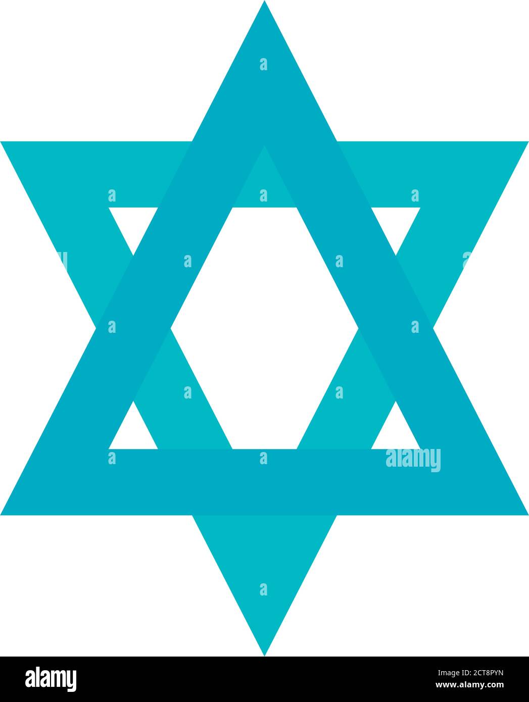 star of David in white background vector illustration design Stock ...