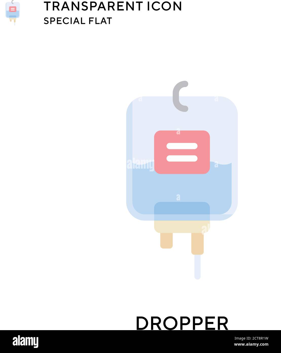 Dropper vector icon. Flat style illustration. EPS 10 vector Stock ...