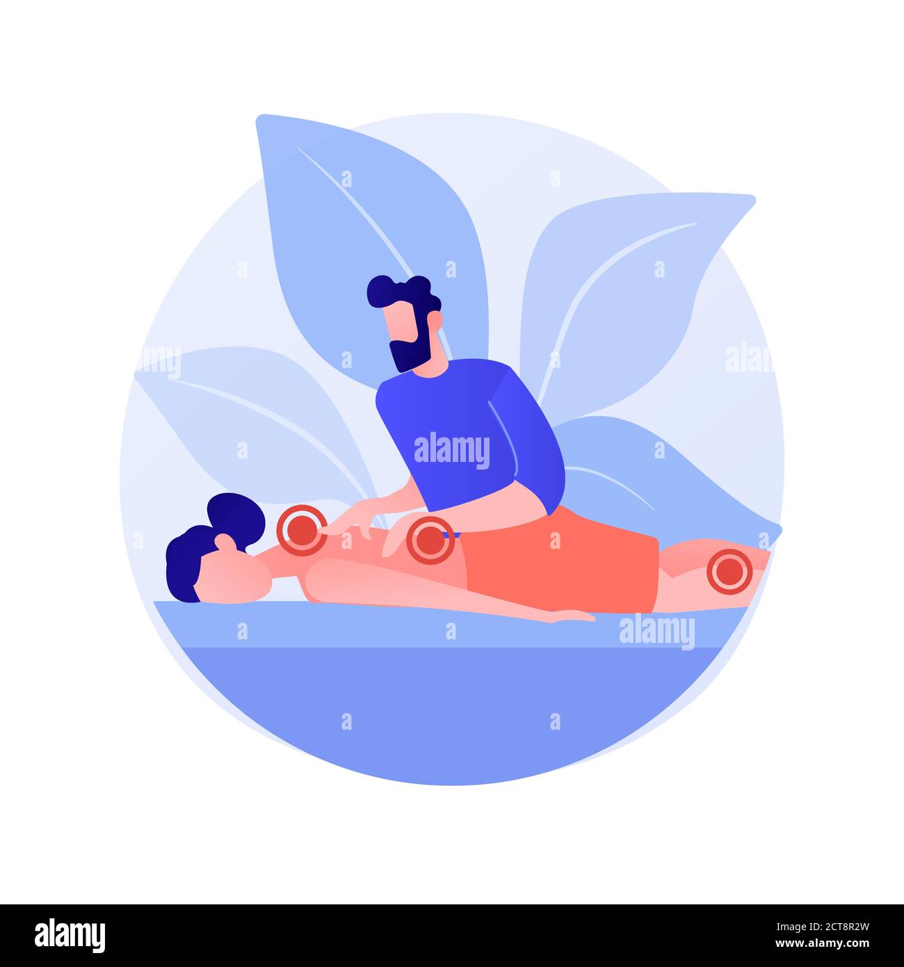 Professional massage therapy abstract concept vector illustration Stock ...