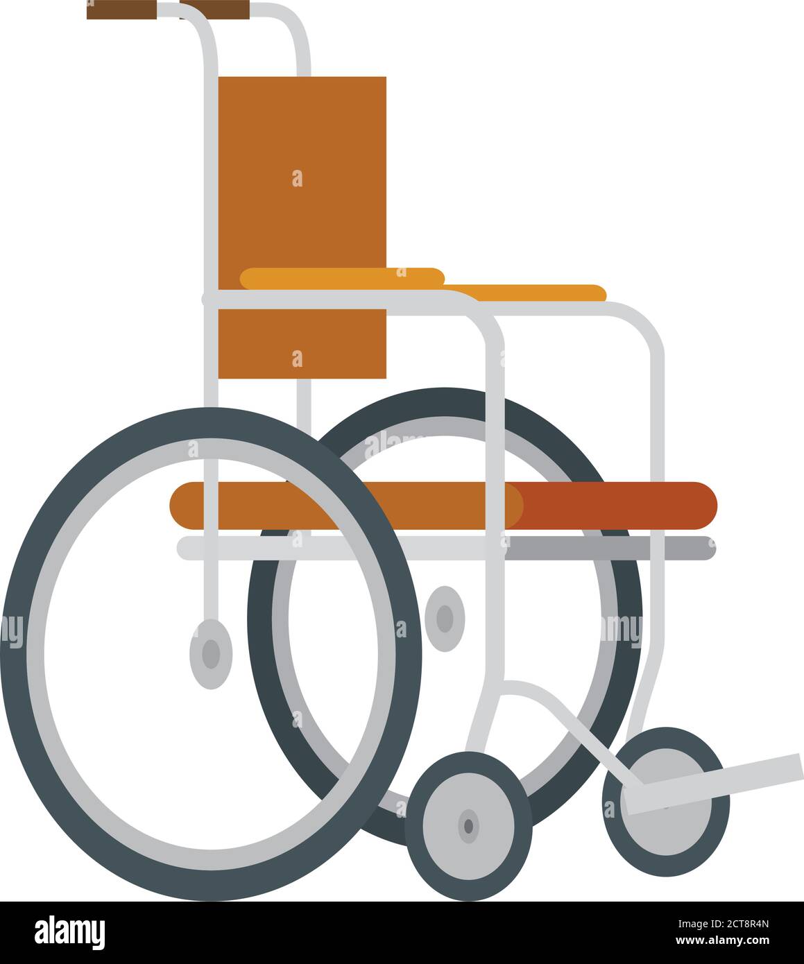 wheelchair for disabled person, on white background vector illustration ...