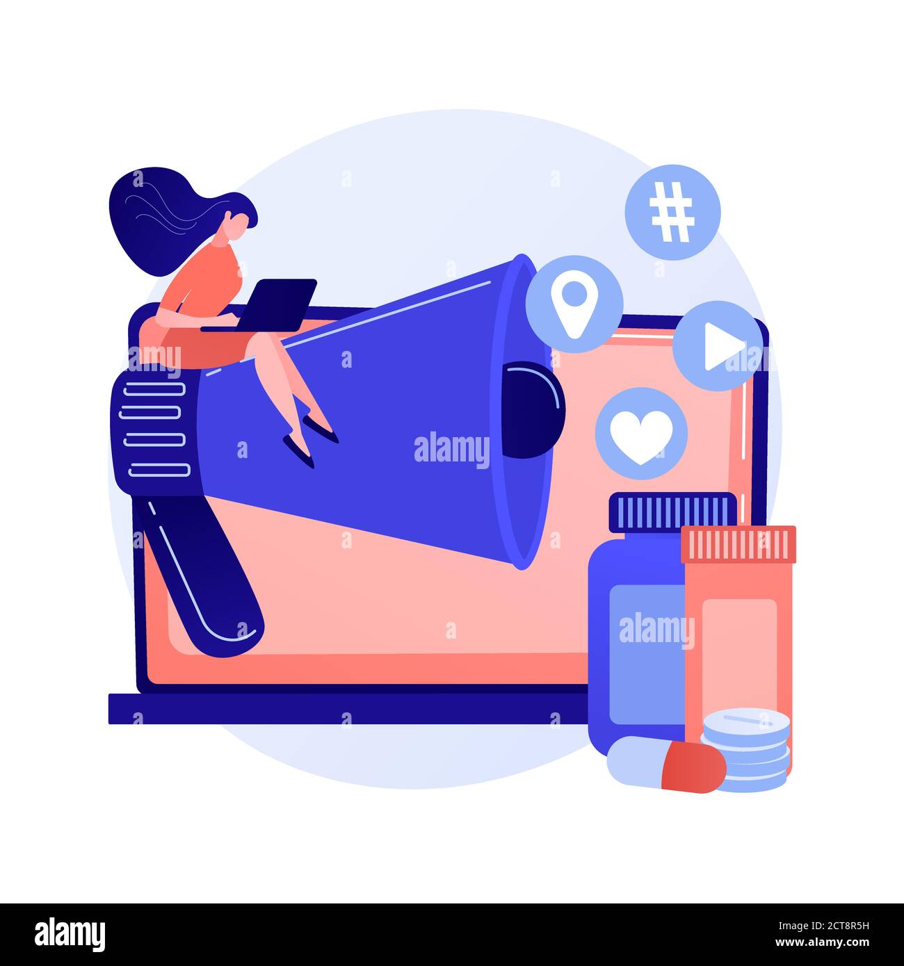 Pharmaceutical marketing abstract concept vector illustration Stock ...