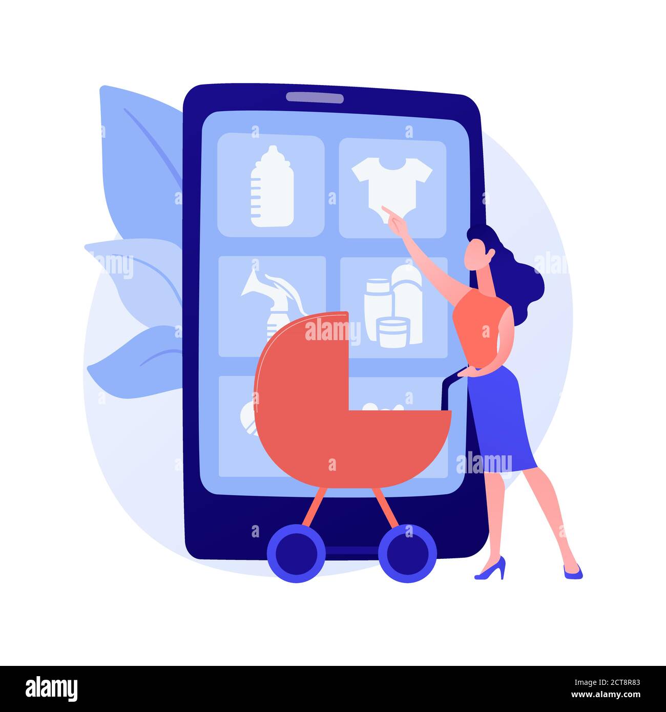 Maternity care products abstract concept vector illustration Stock ...