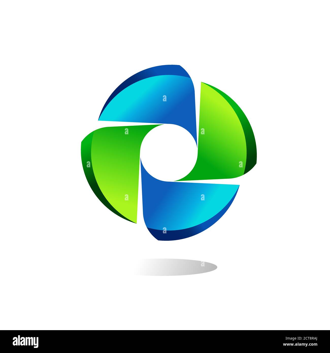 abstract color swirl logo Corporate identity design element Stock ...