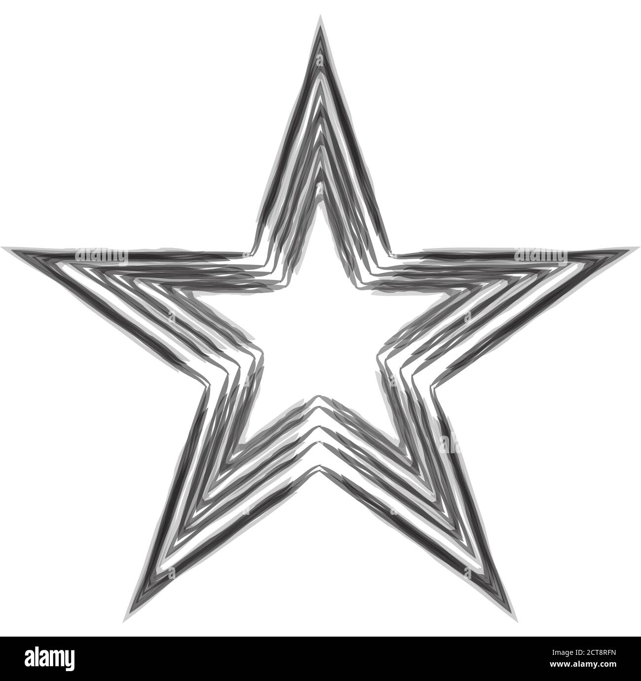Grunge star. Charcoal drawing. Vector element for your design Stock ...