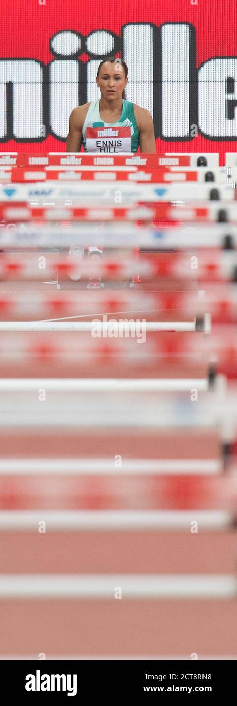 JESSICA ENNIS-HILL COMPETES IN THE WOMENS 100m HURDLES FINAL DIAMOND ...