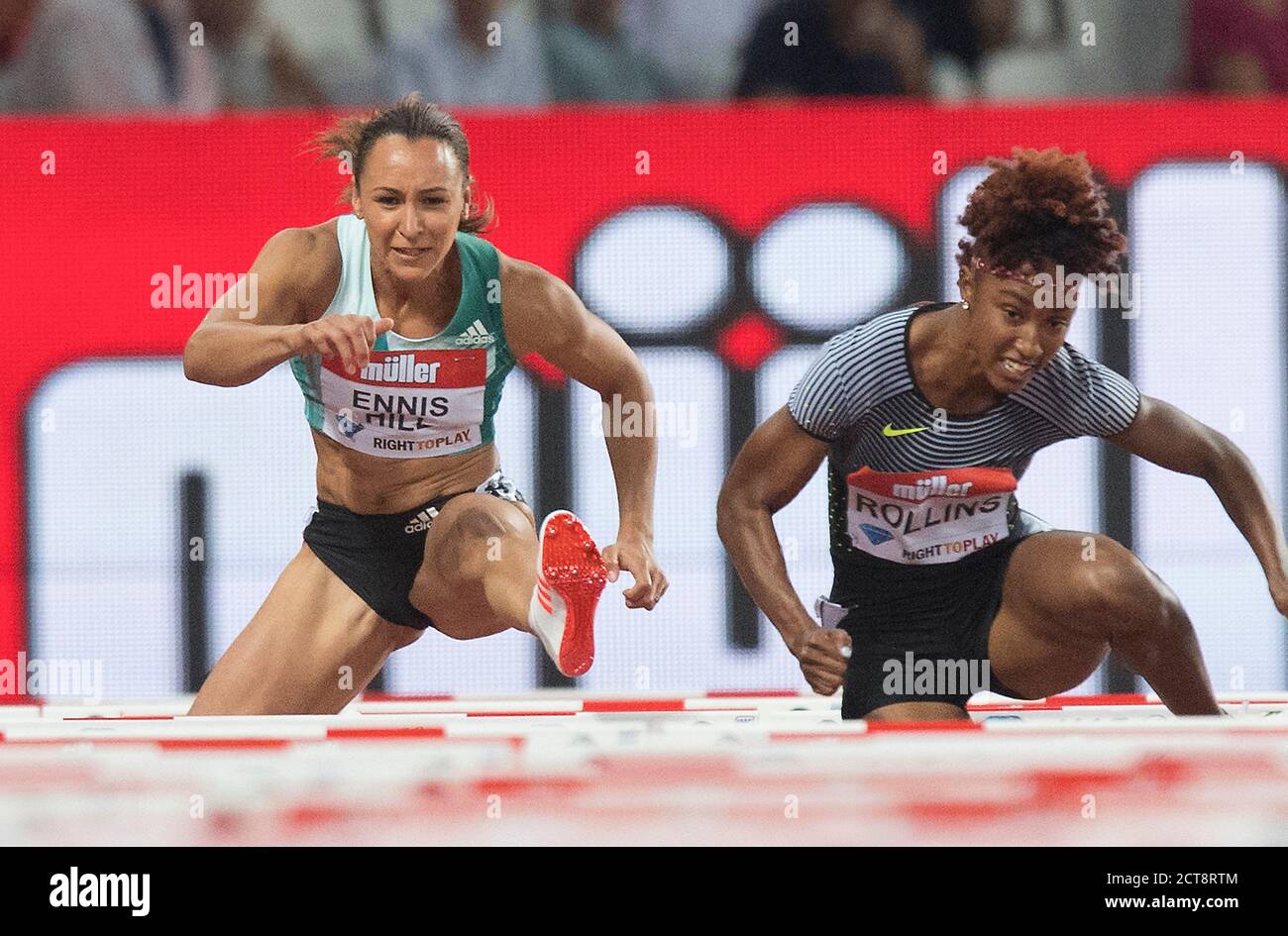 JESSICA ENNIS-HILL COMPETES IN THE WOMENS 100m HURDLES FINAL DIAMOND ...