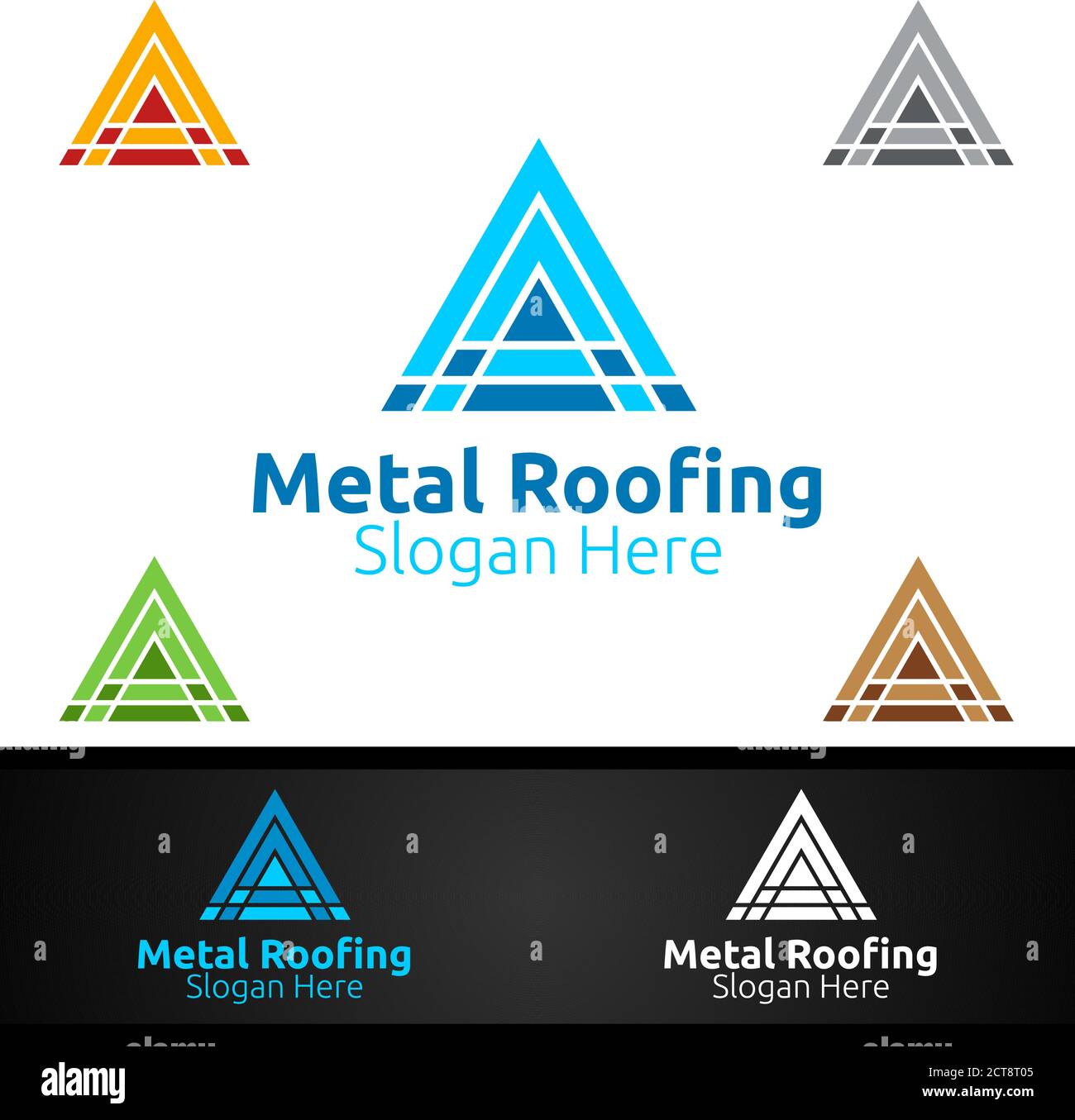 Metal Roofing Logo for Shingles Roof Real Estate or Handyman ...