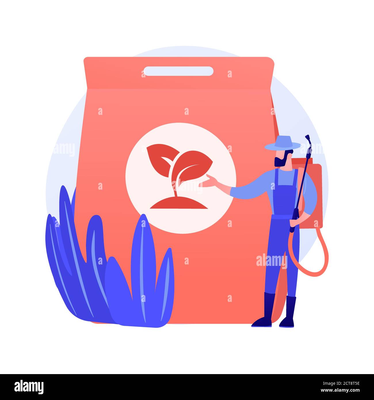 Grass fertilizer abstract concept vector illustration Stock Vector ...