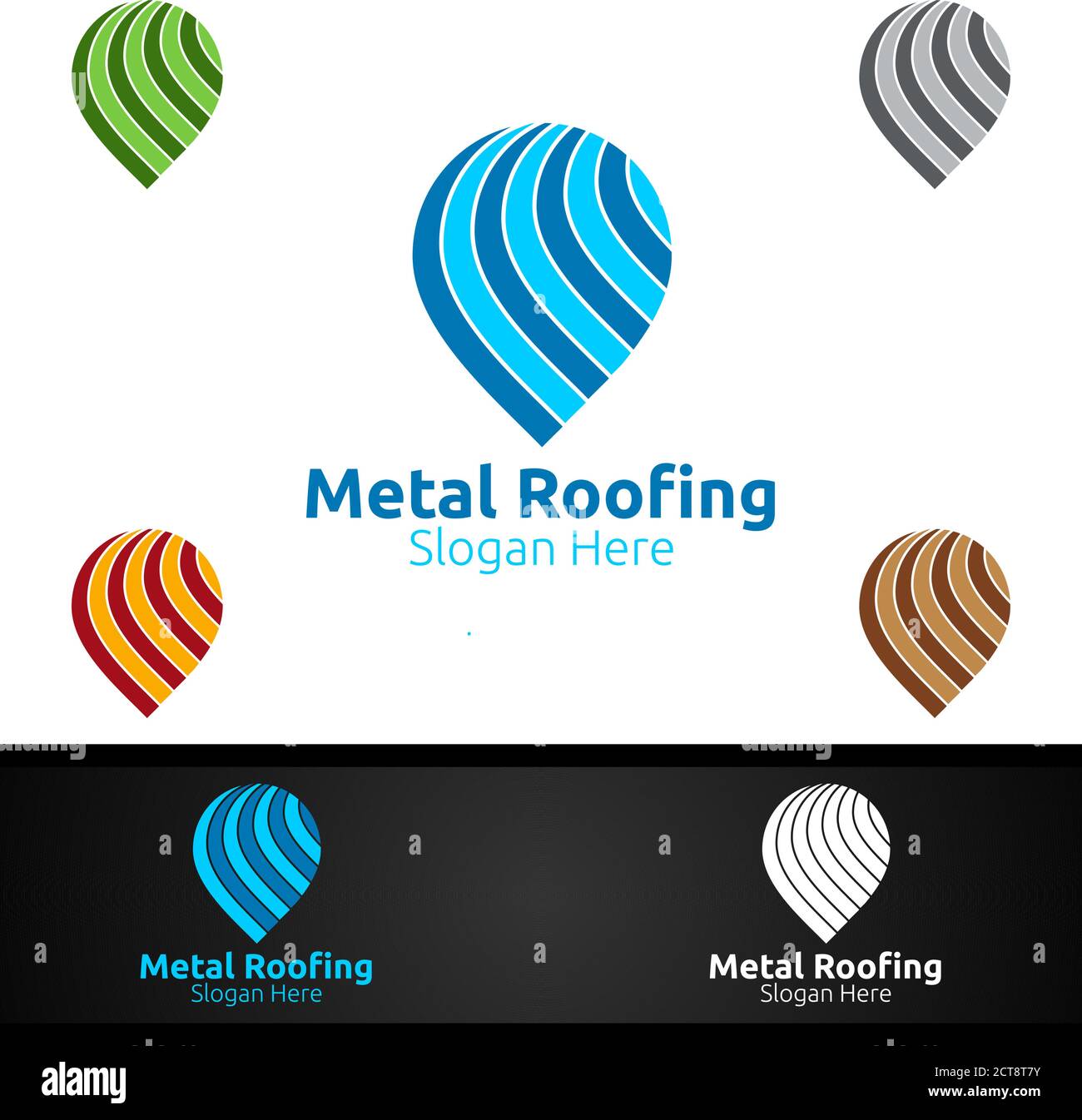 Pin Metal Roofing Logo for Shingles Roof Real Estate or Handyman ...
