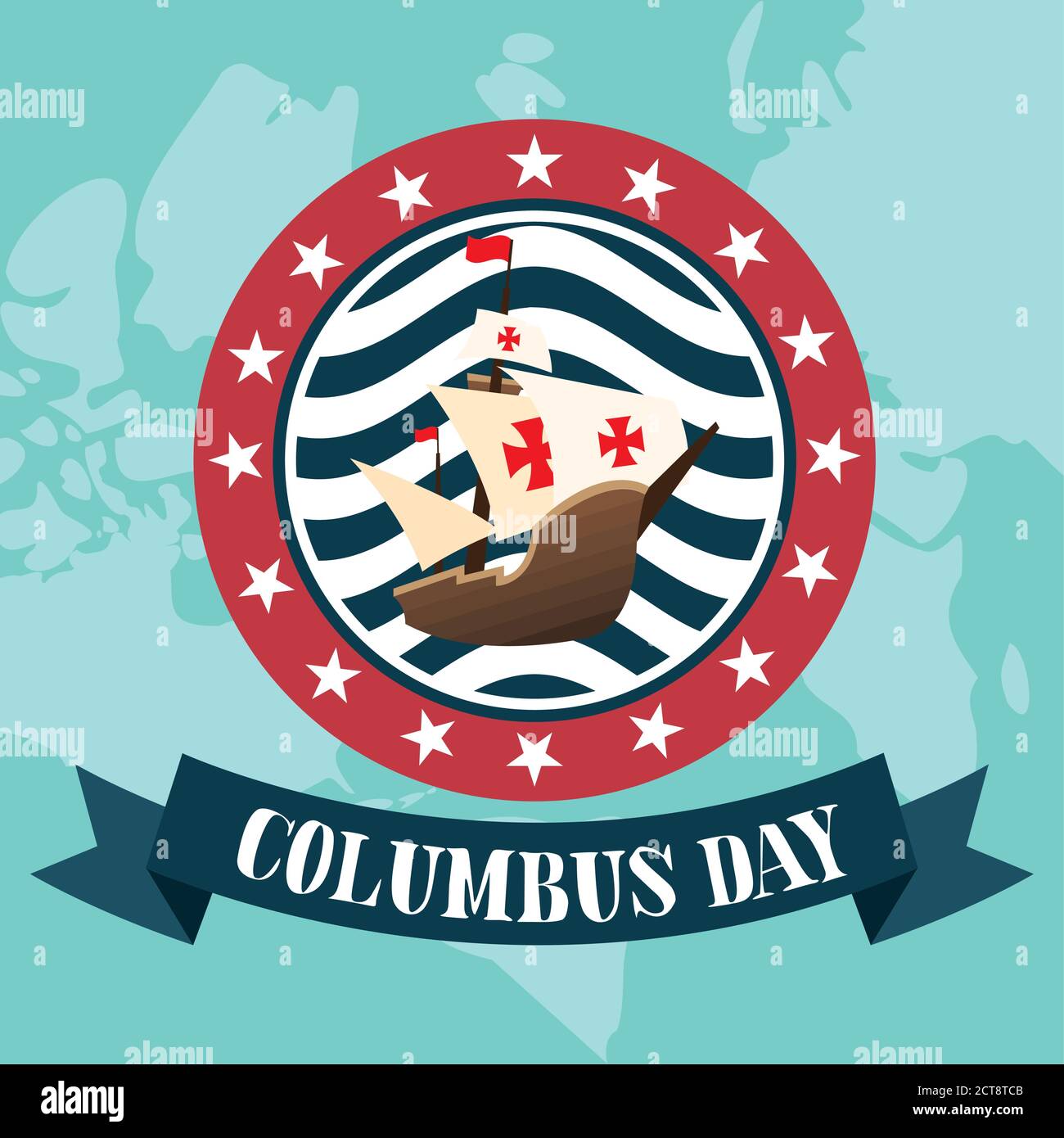 America colonization map Stock Vector Images - Alamy