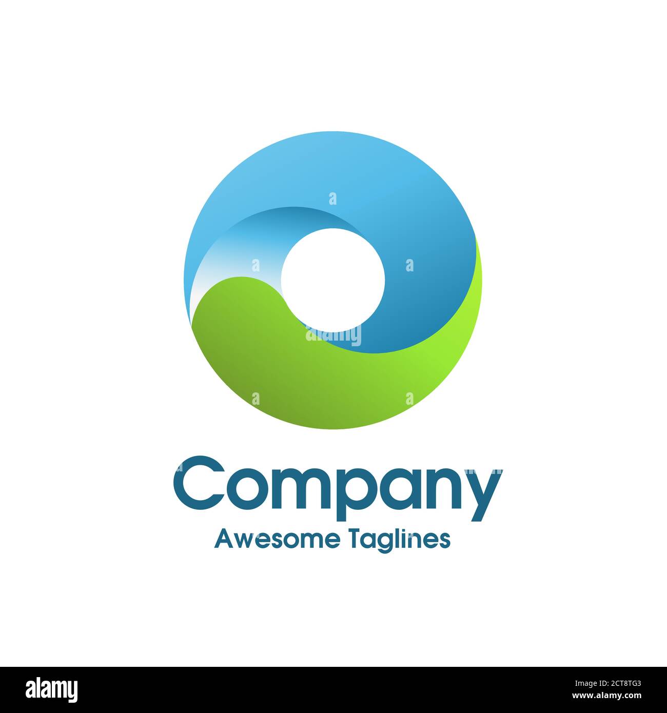 creative simple circle innovation color logo concept Stock Vector Image ...