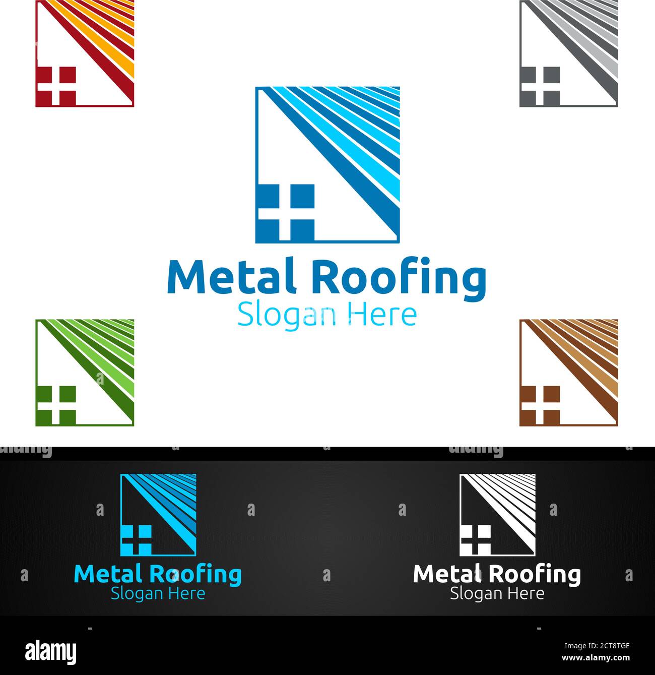 Metal Roofing Logo for Shingles Roof Real Estate or Handyman ...