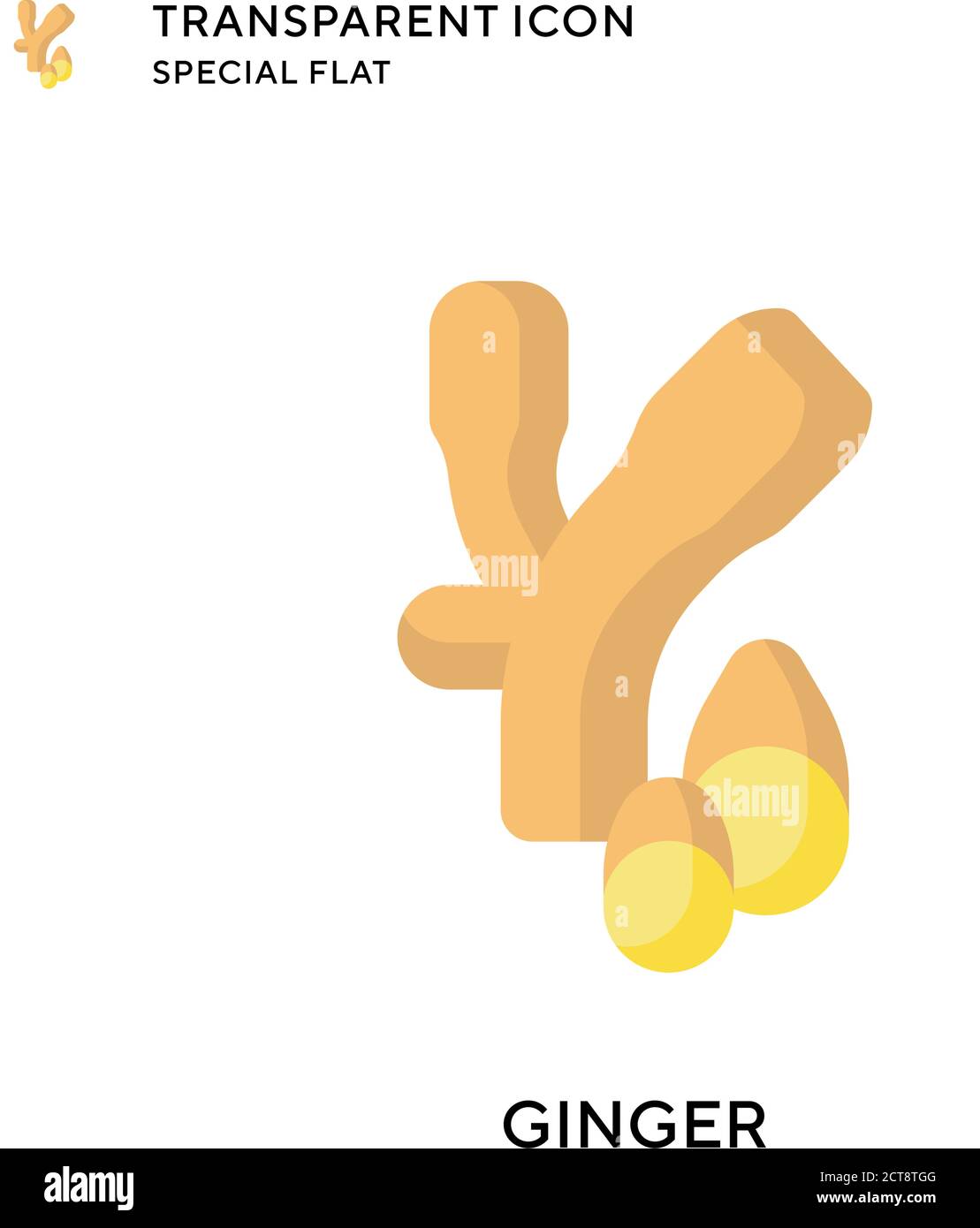 Ginger root sliced Stock Vector Images - Alamy