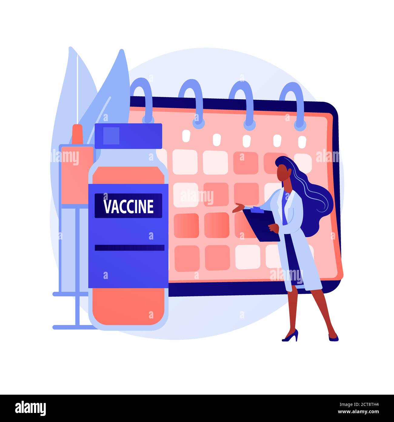 Immunization schedule abstract concept vector illustration Stock Vector ...