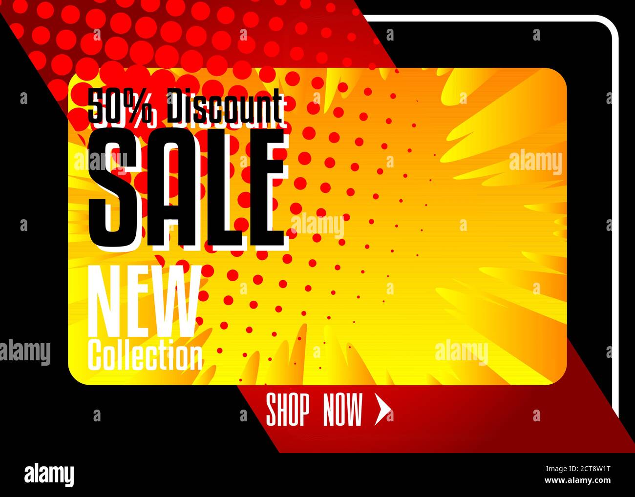 Comic book sale social media post desig. Cartoon colored poster ...