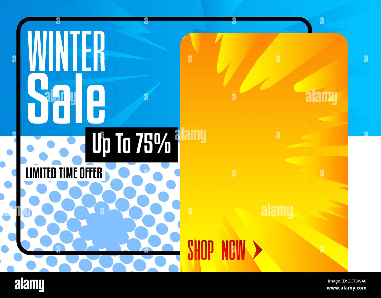 Comic book sale social media post desig. Cartoon colored poster ...
