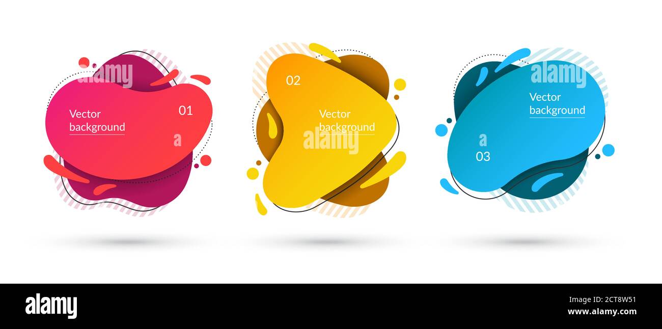 Set of colorful vector banners. Modern minimal design elements Stock ...