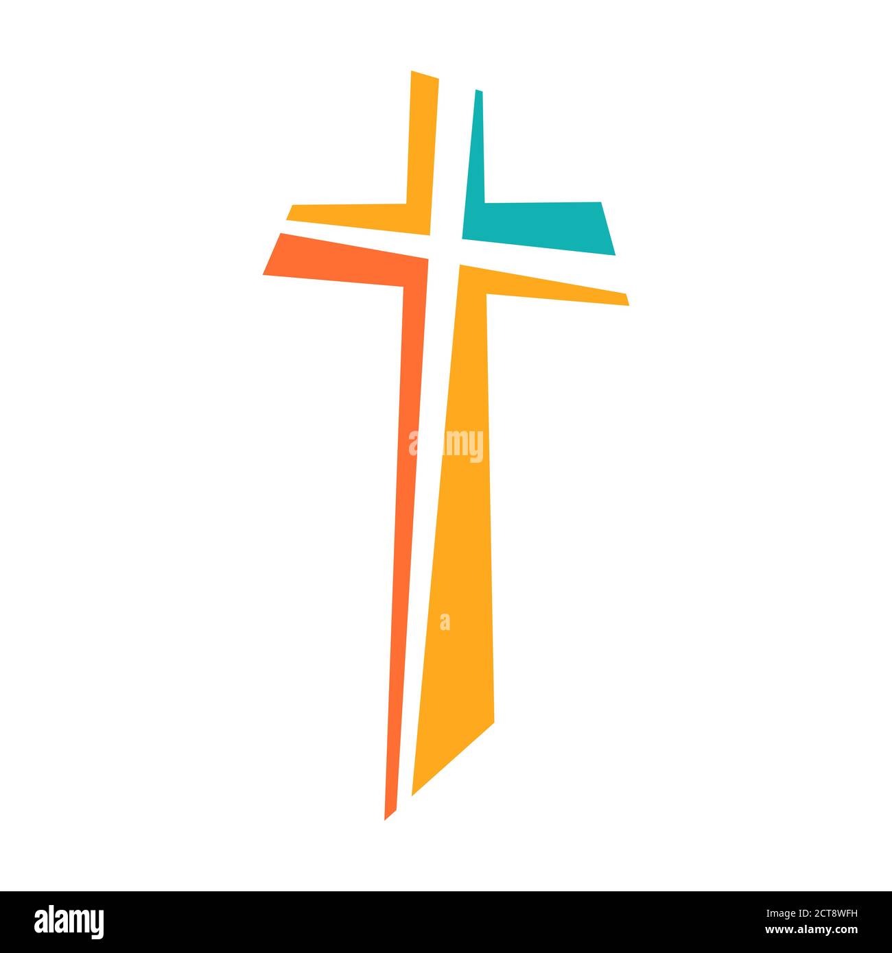 Christian Cross icon. Vector Cross icon isolated. Vector illustration ...