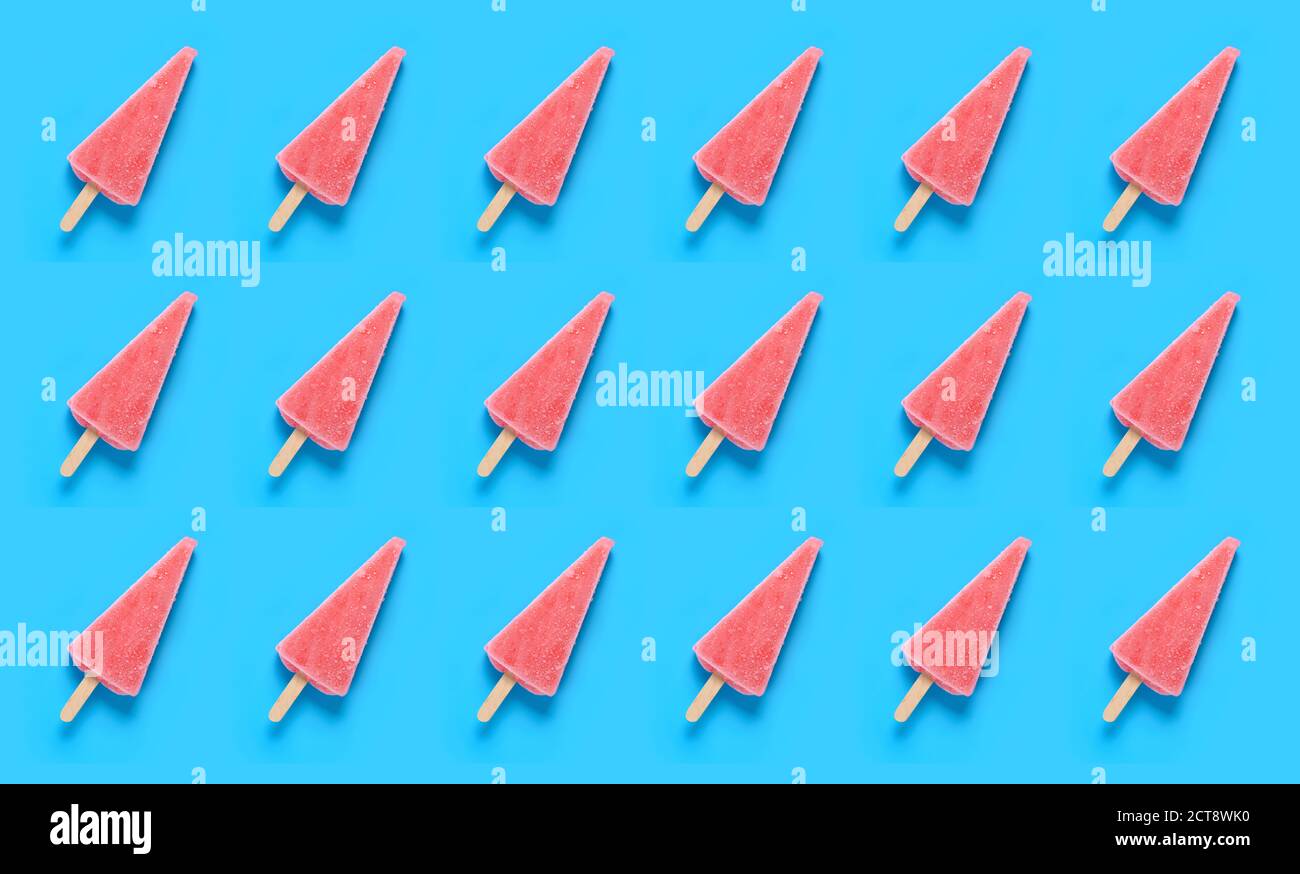 Seamless popsicle pattern hi-res stock photography and images - Alamy
