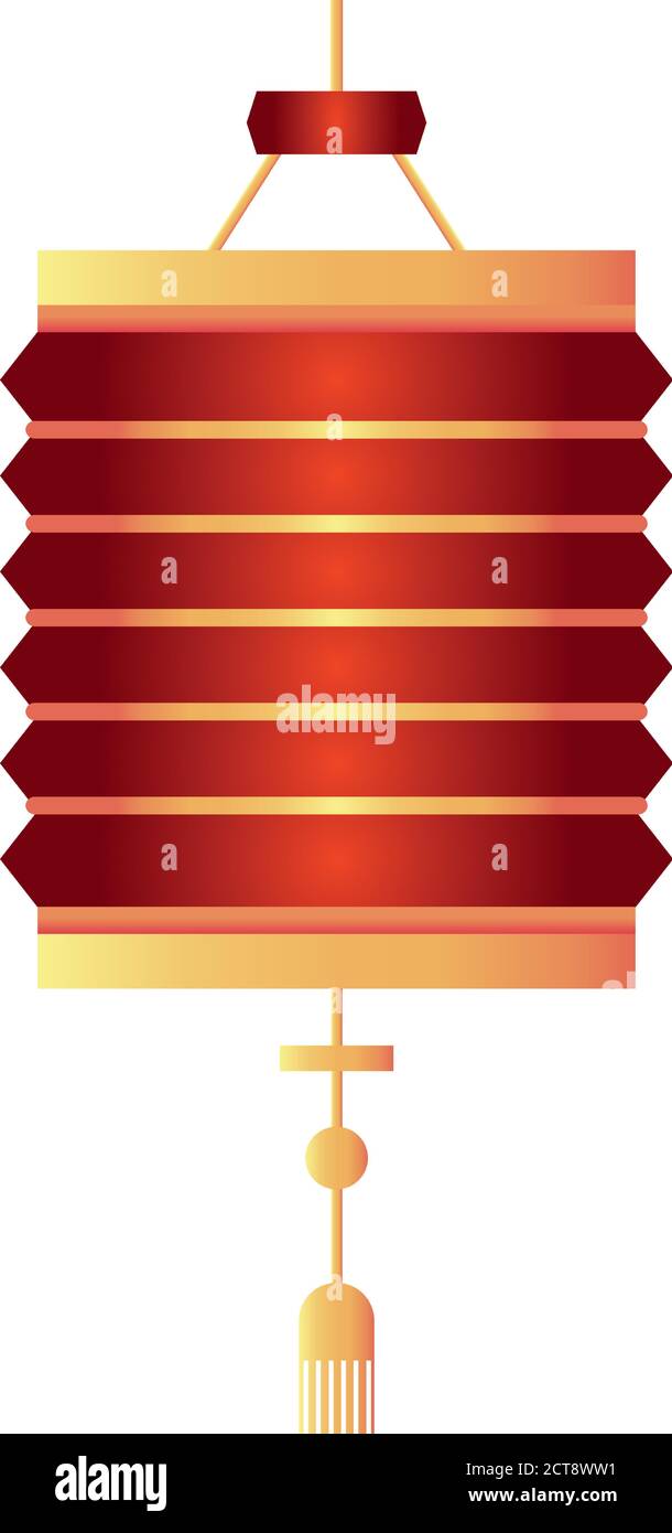 mid autumn festival, lantern on white background vector illustration ...