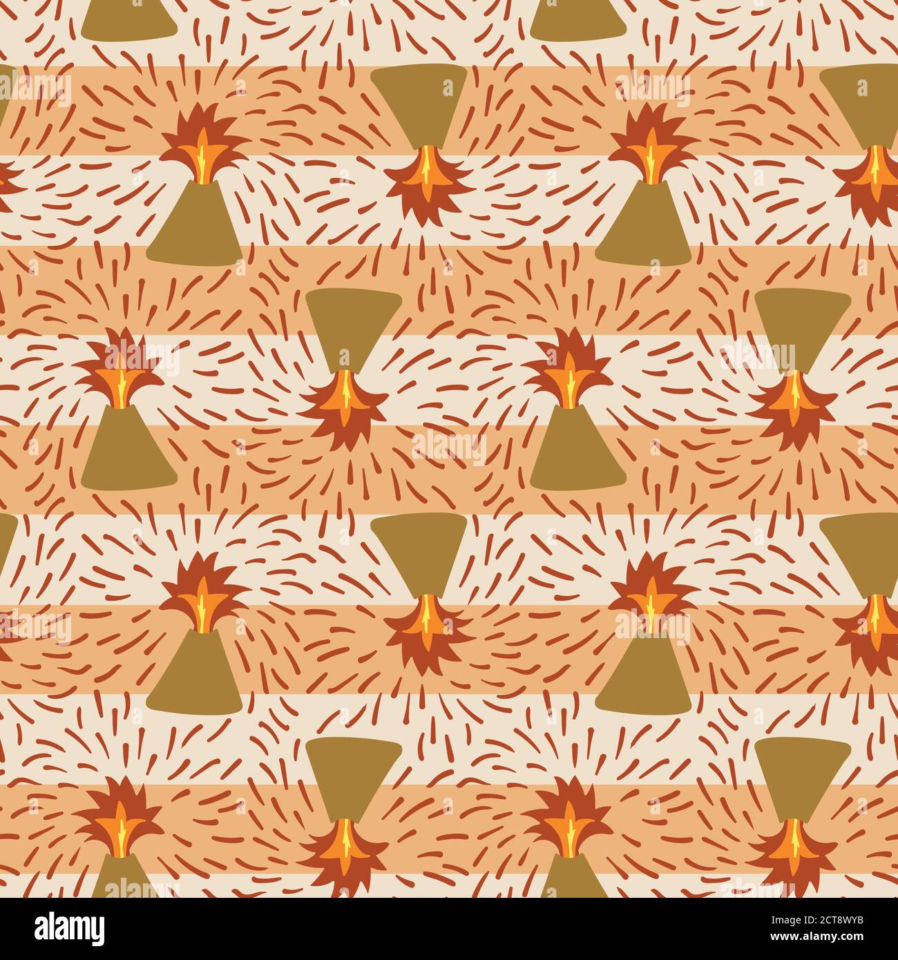 Volcanic eruption seamless vector pattern Stock Vector Image & Art - Alamy