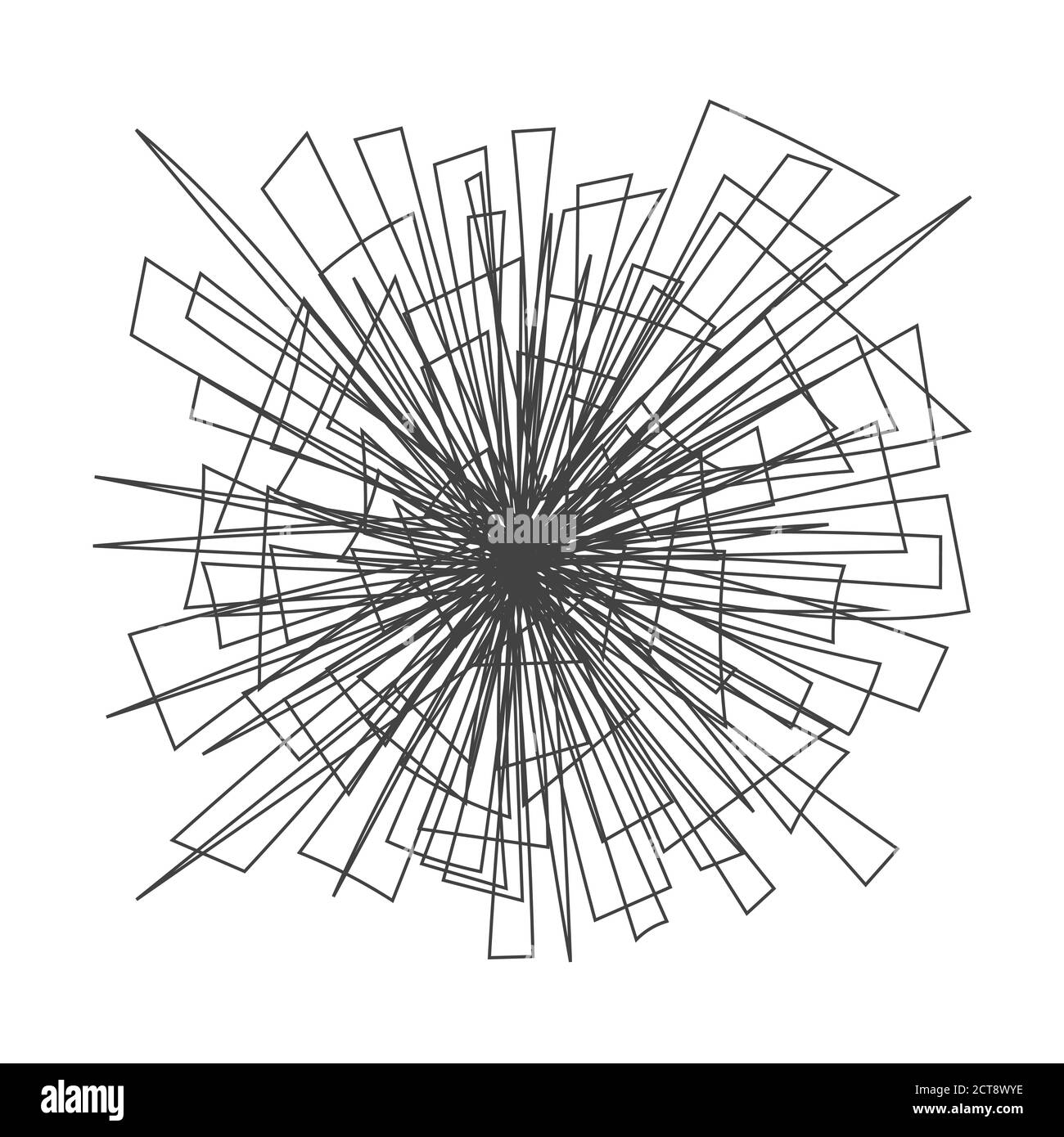 Tangle chaos abstract hand drawn messy scribble ball vector ...