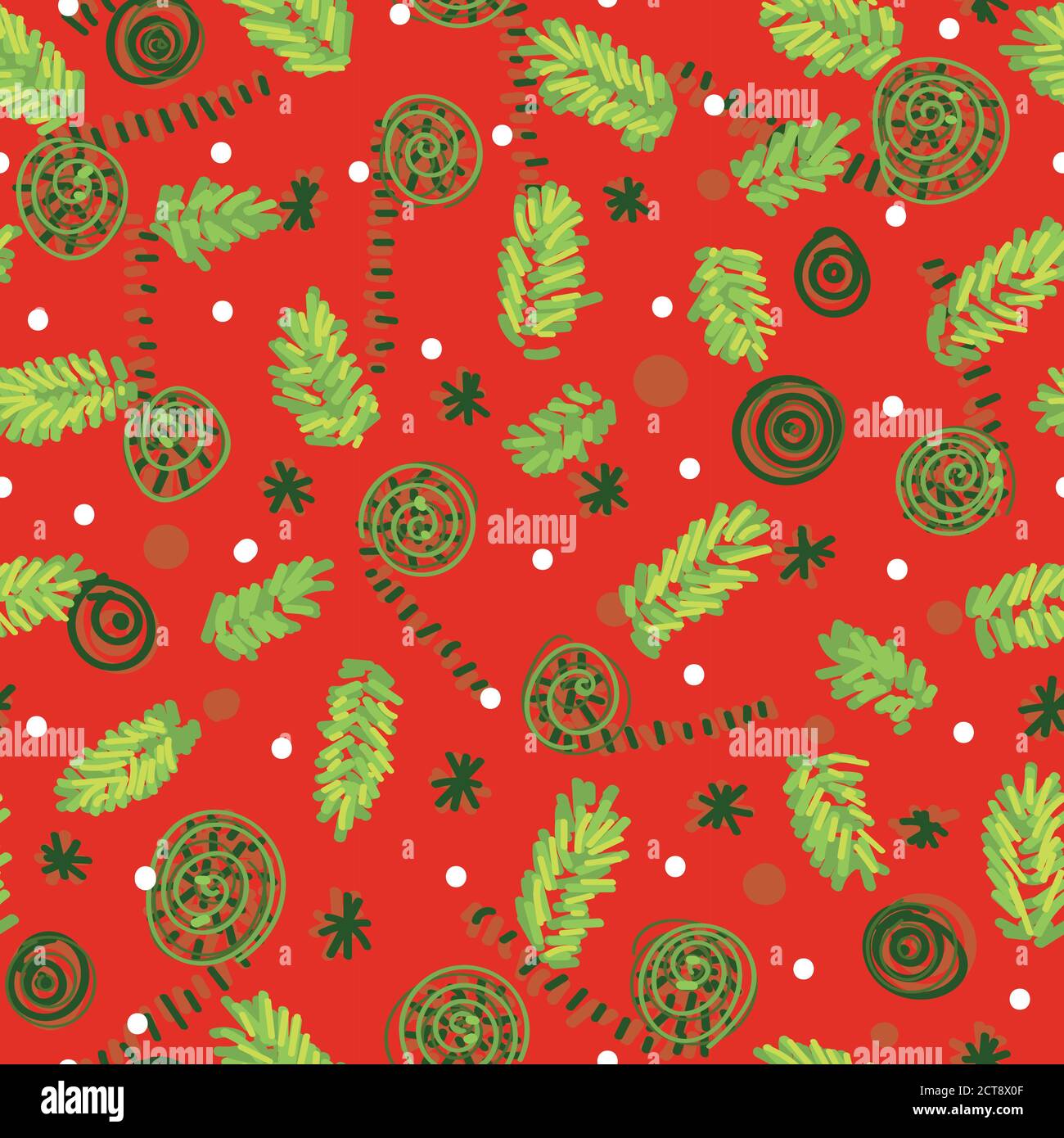 Festive tree branches Stock Vector Images - Alamy