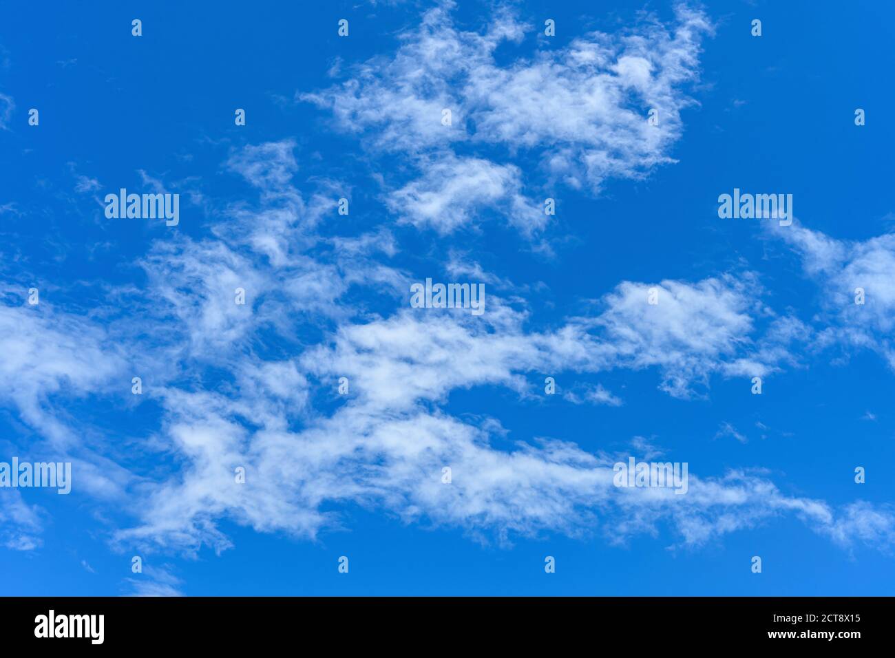 beautiful blue sky with white clouds in the noon time horizontal ...