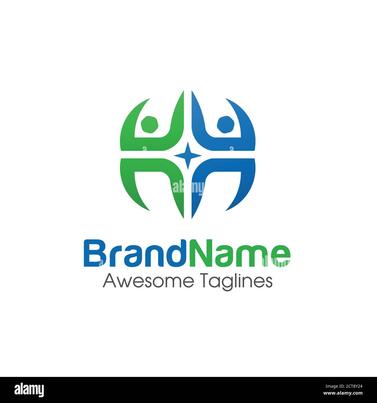 simple abstract active fitness logo vector concept Stock Vector Image ...