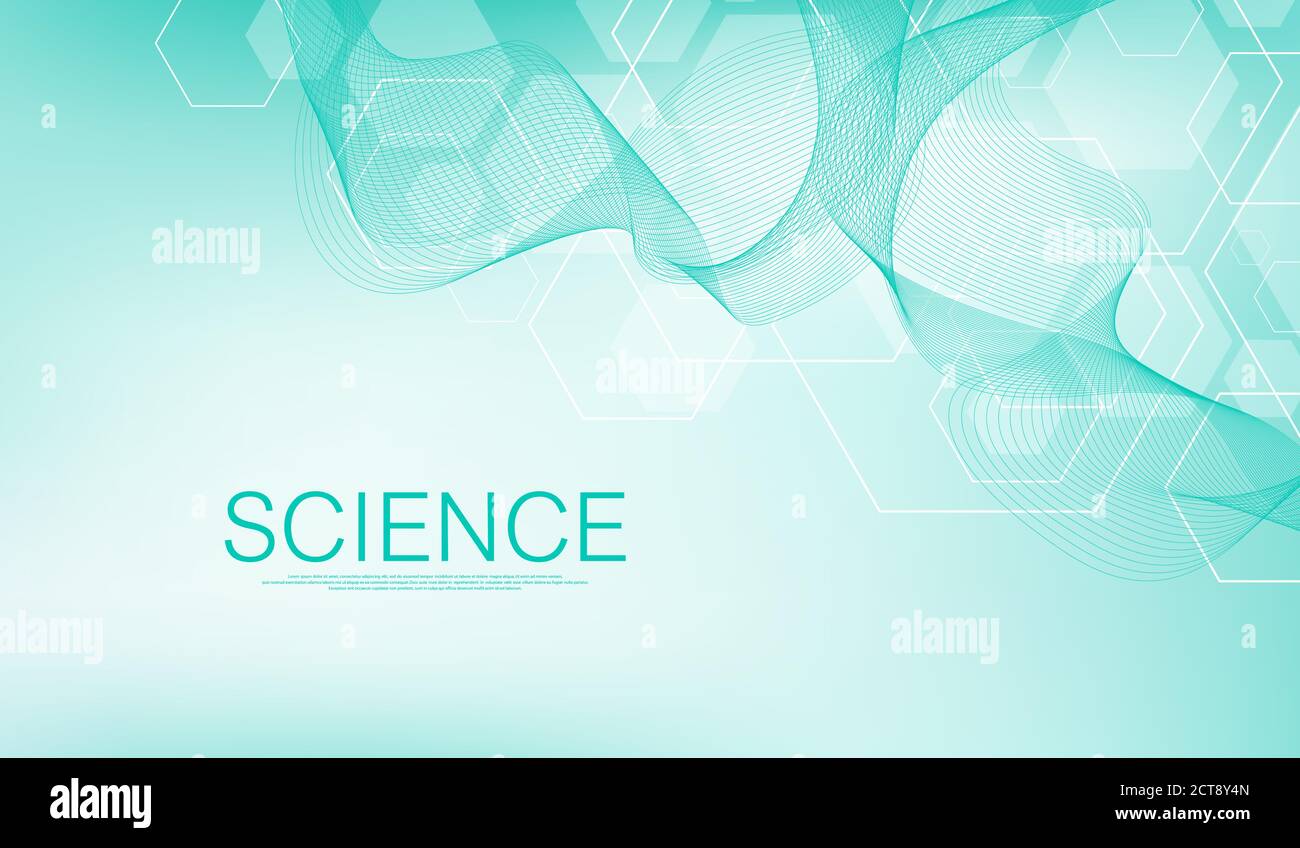 Abstract medical background DNA research, molecule, genetics, genome ...