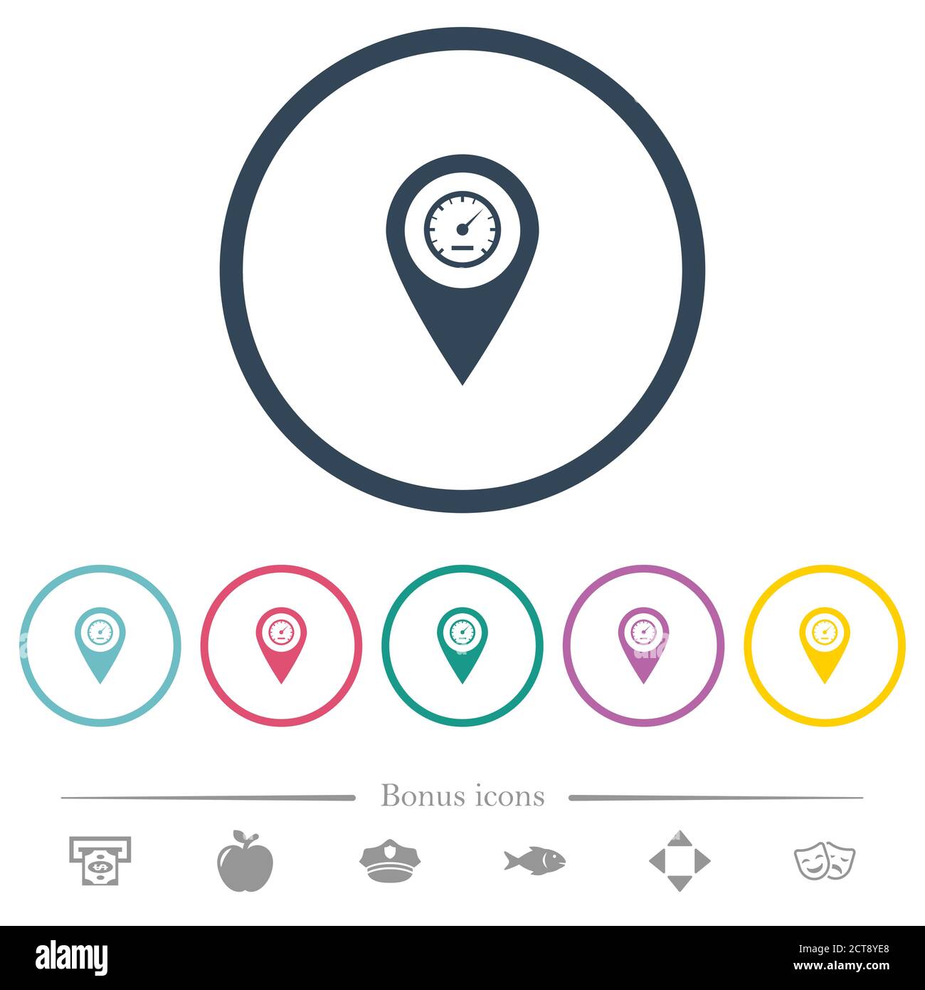 Speedcam GPS map location flat color icons in round outlines. 6 bonus ... Speedcam GPS map location flat color icons in round outlines. 6 bonus ...