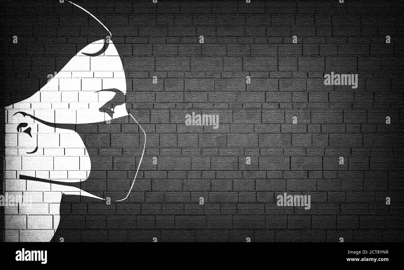 human wearing a medical mask Stock Photo - Alamy