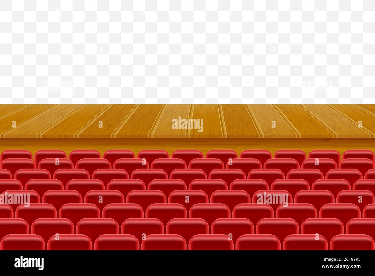 theater stage in the hall with seats for spectators vector illustration ...